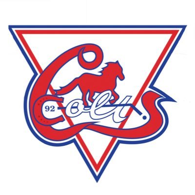 Colt Hockey Logo Cloverdale Colts - Athletic Knit Youth Long Sleeve